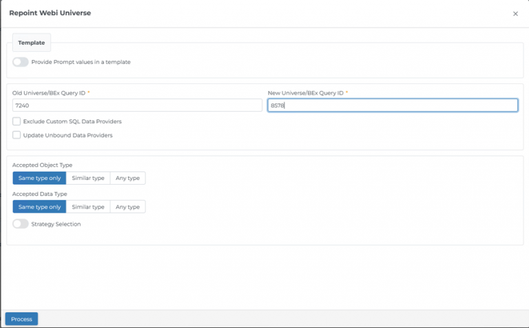 Repoint your WebI reports with ease thanks to 360Suite